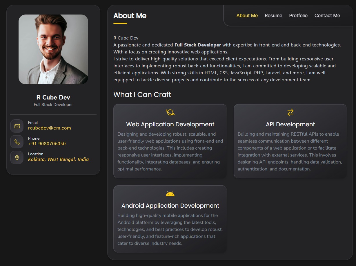 GitHub - ravindra135/MyFolio-Personal-Website-Laravel-Script: Personal Website Laravel Script ...