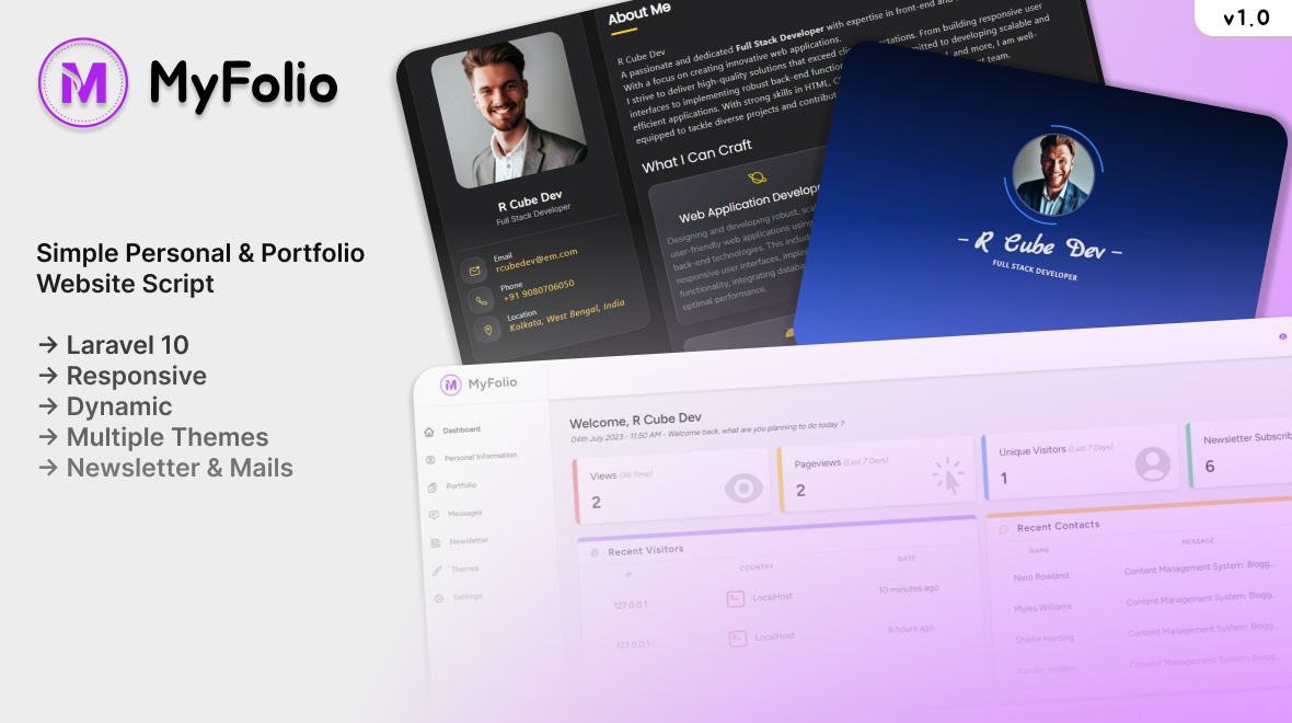 GitHub - ravindra135/MyFolio-Personal-Website-Laravel-Script: Personal ...